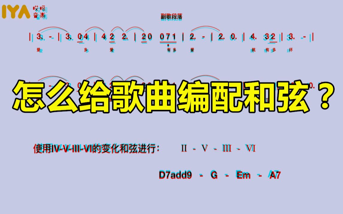 用一段原创举例,教你如何给旋律配和弦