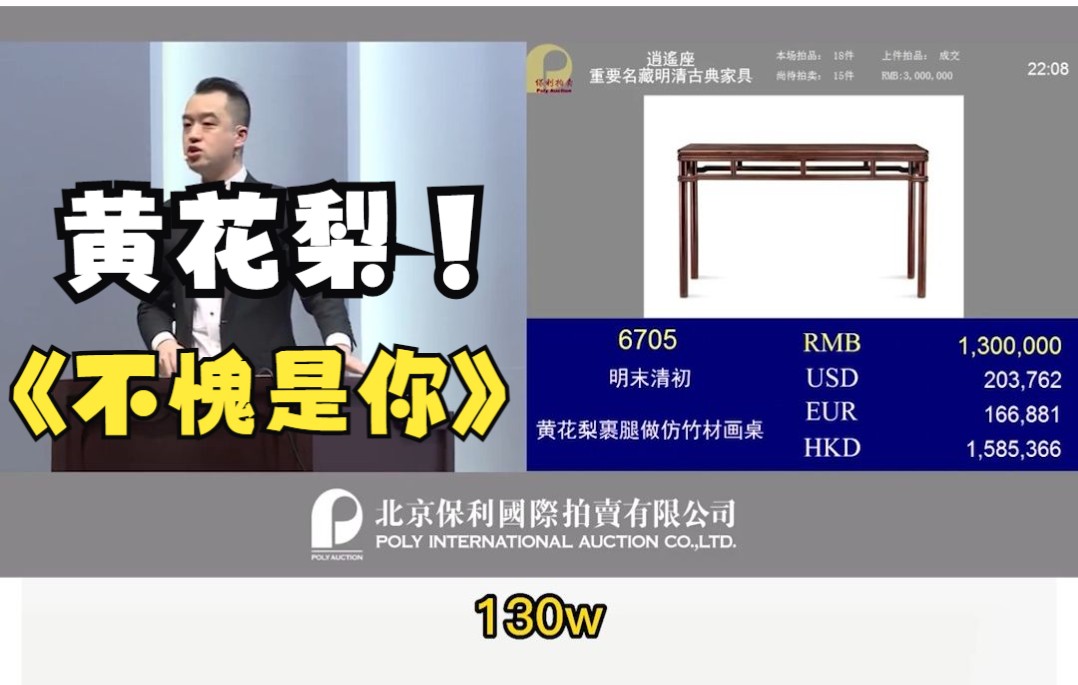 拍卖会日常,现在回家种黄花梨还还得急吗?