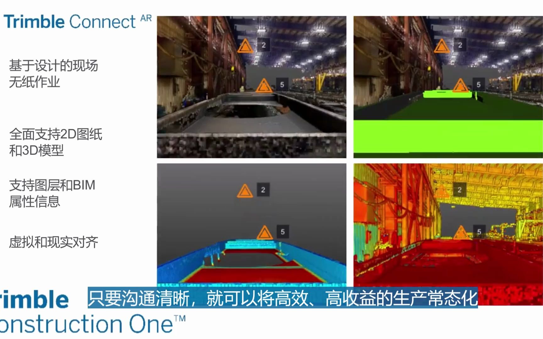 Trimble Connect AR(增强现实)软件——将虚拟的设计数据(二维图纸或...