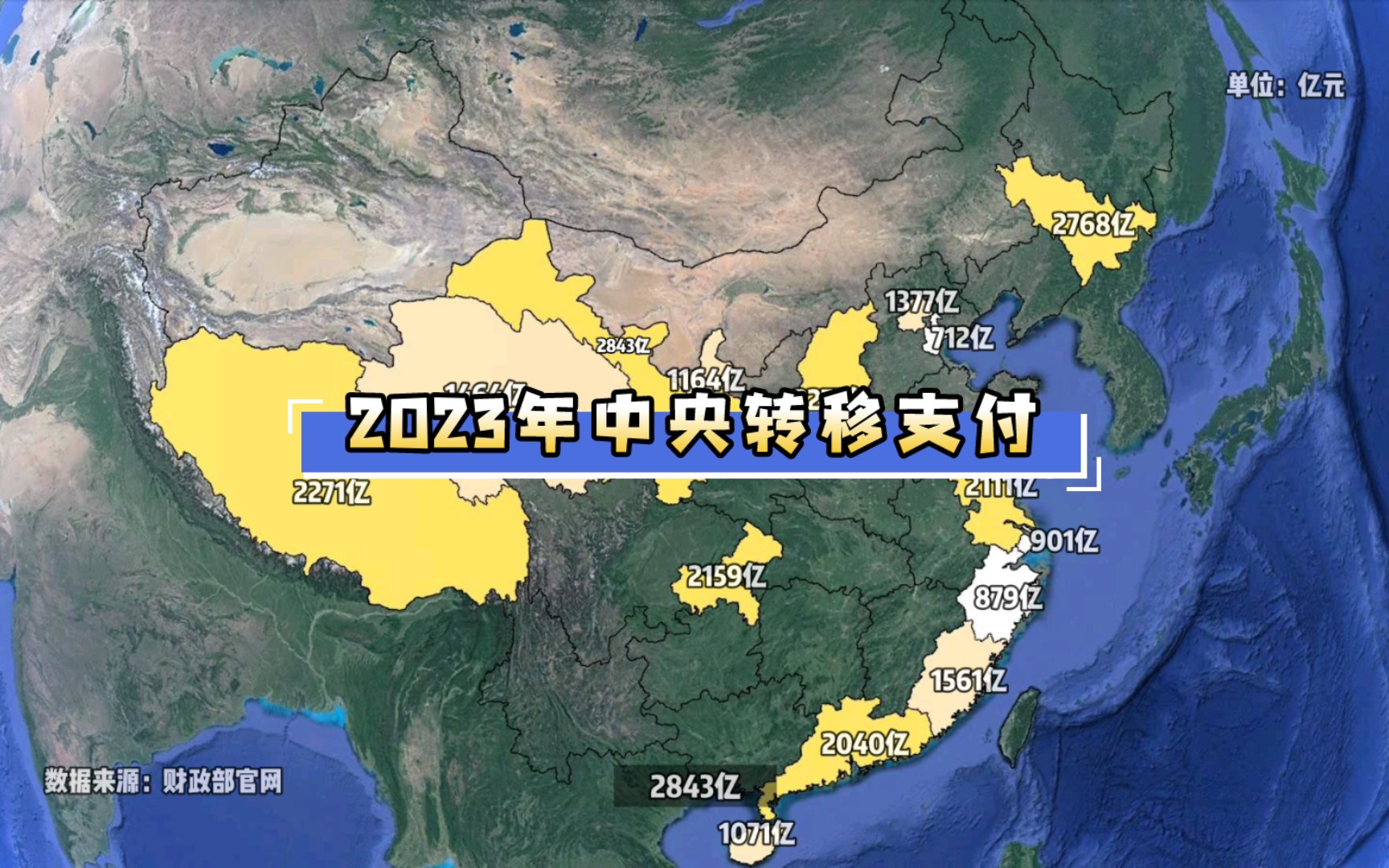 2023年各地中央转移支付,难道真的是越穷分的越多吗?