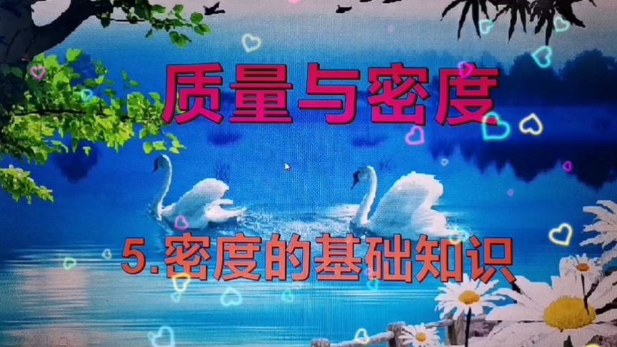 质量与密度:5.密度的基础知识