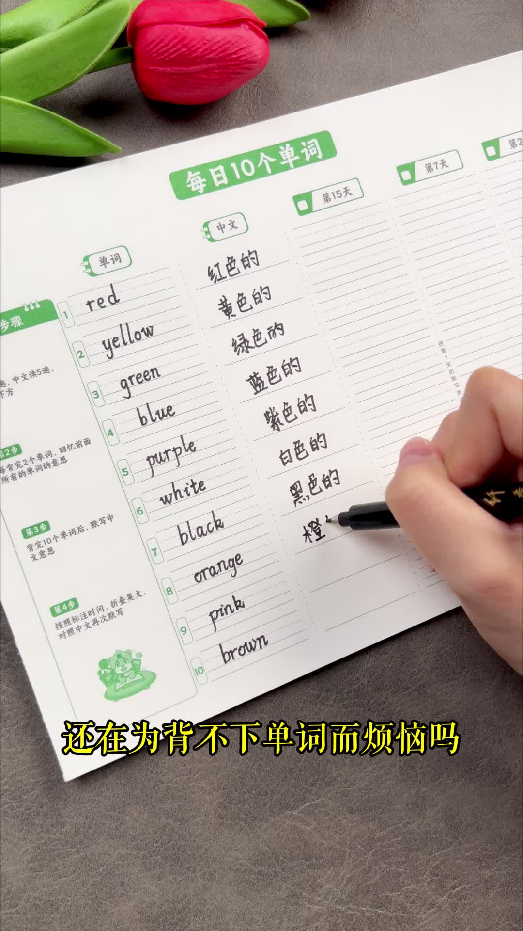 背单词容易忘,就试试这本每日10个单词,利用艾宾浩斯记忆法,形成长期...