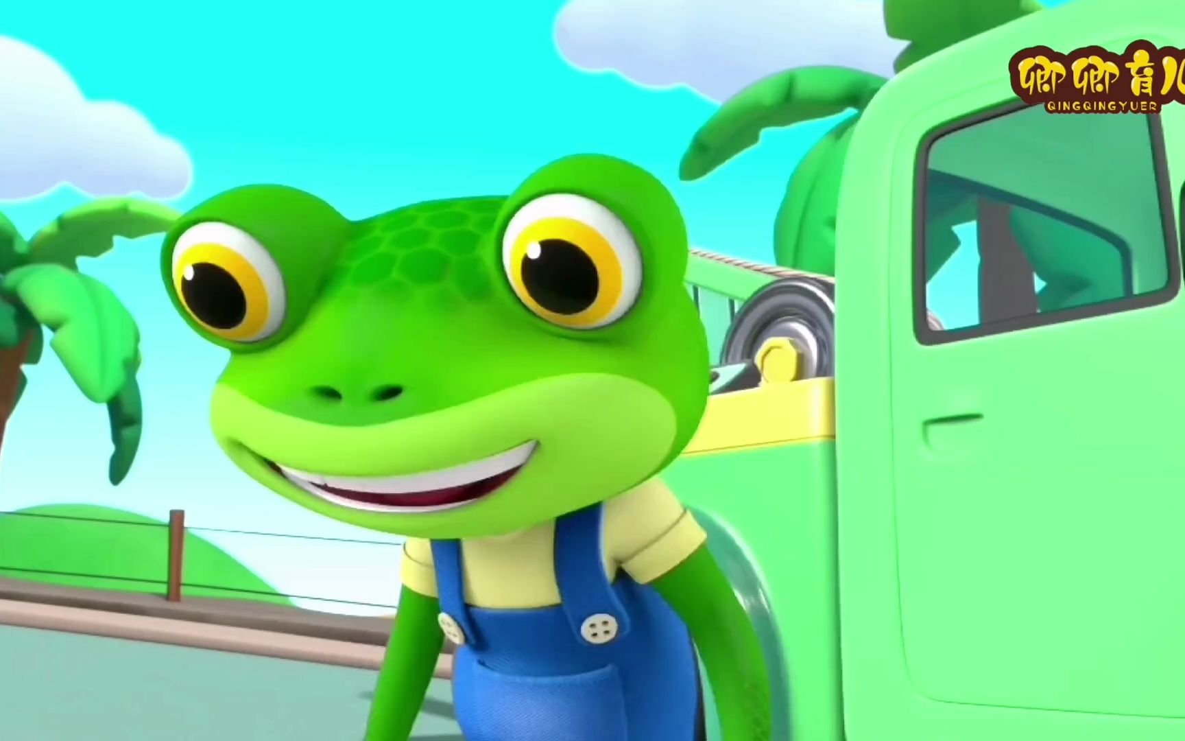 ...动画—《拖车摩托车比赛》#儿童动画#早教动画#工程车动画片大全 #...