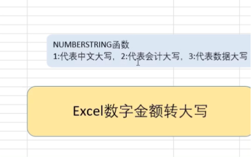 Excel技巧之数字金额转大写