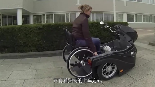 国外发明残疾人专用摩托车,设计非常人性化,真是第一次见