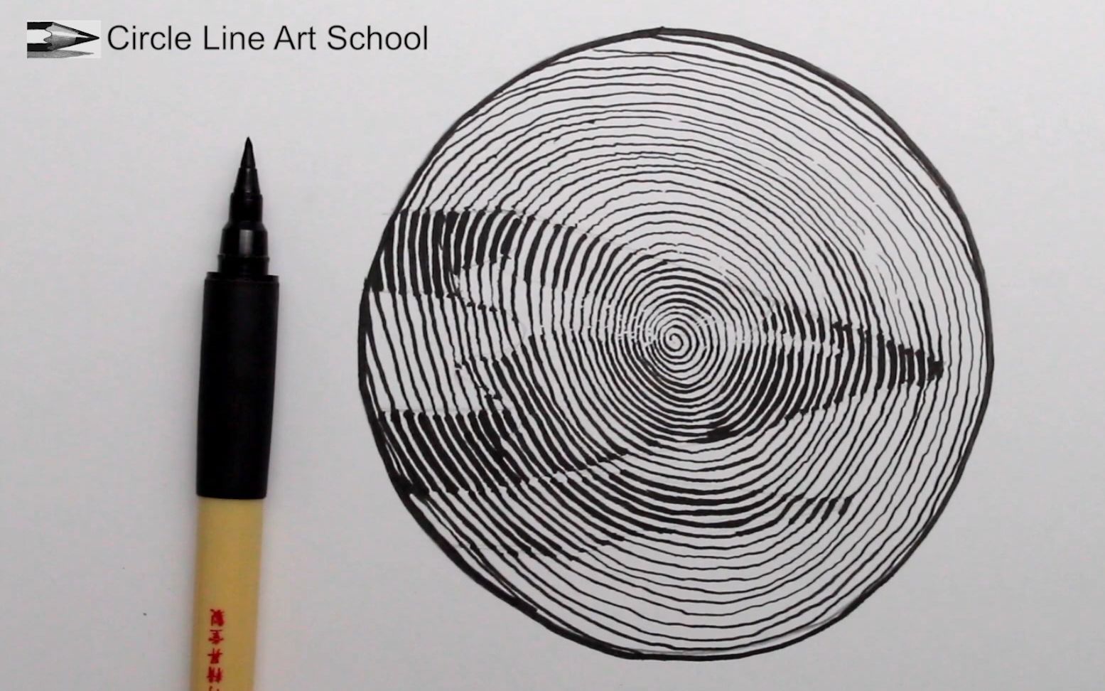 【绘画教程】绘制圆线连续螺旋铅笔