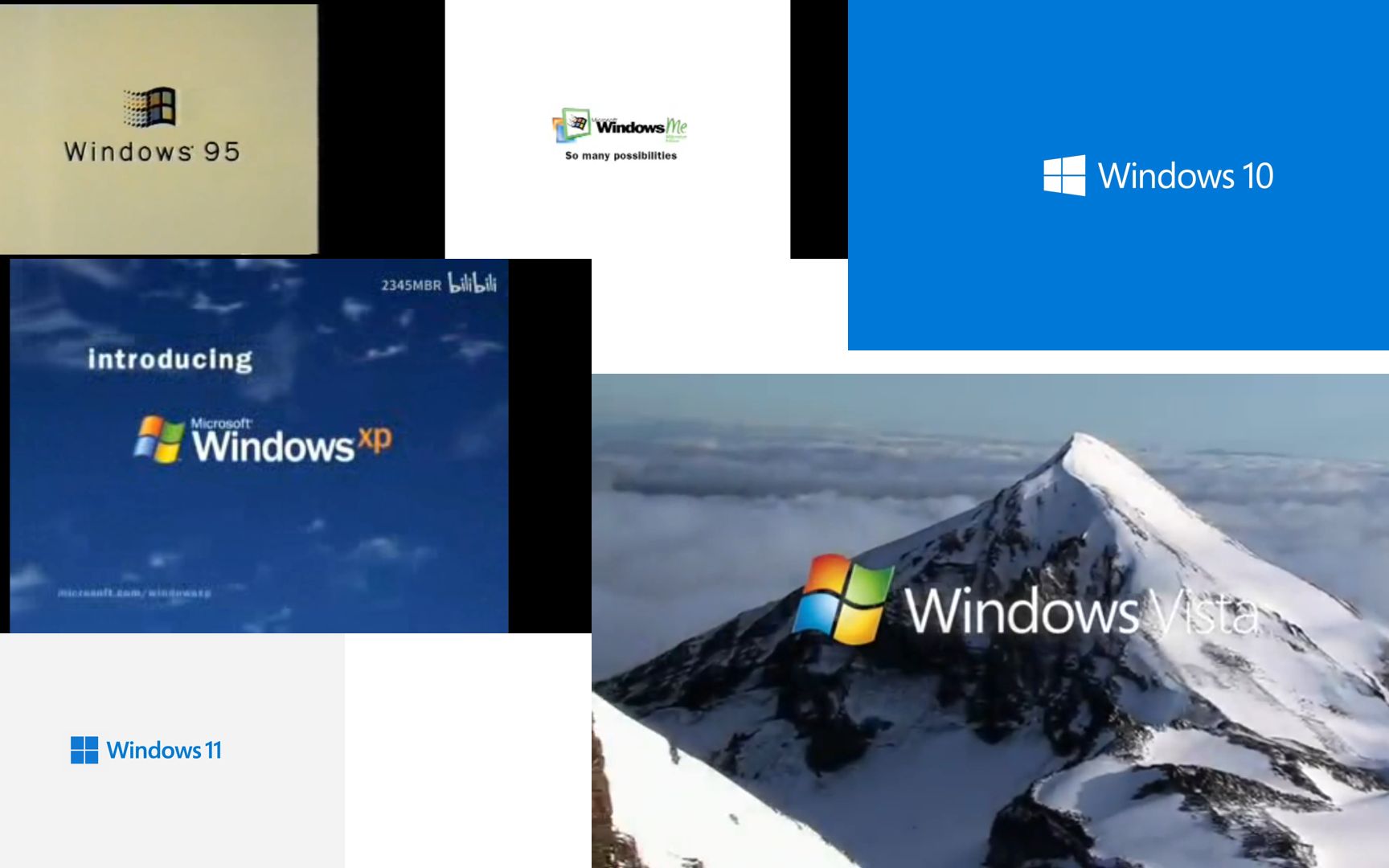 历代Windows宣传片