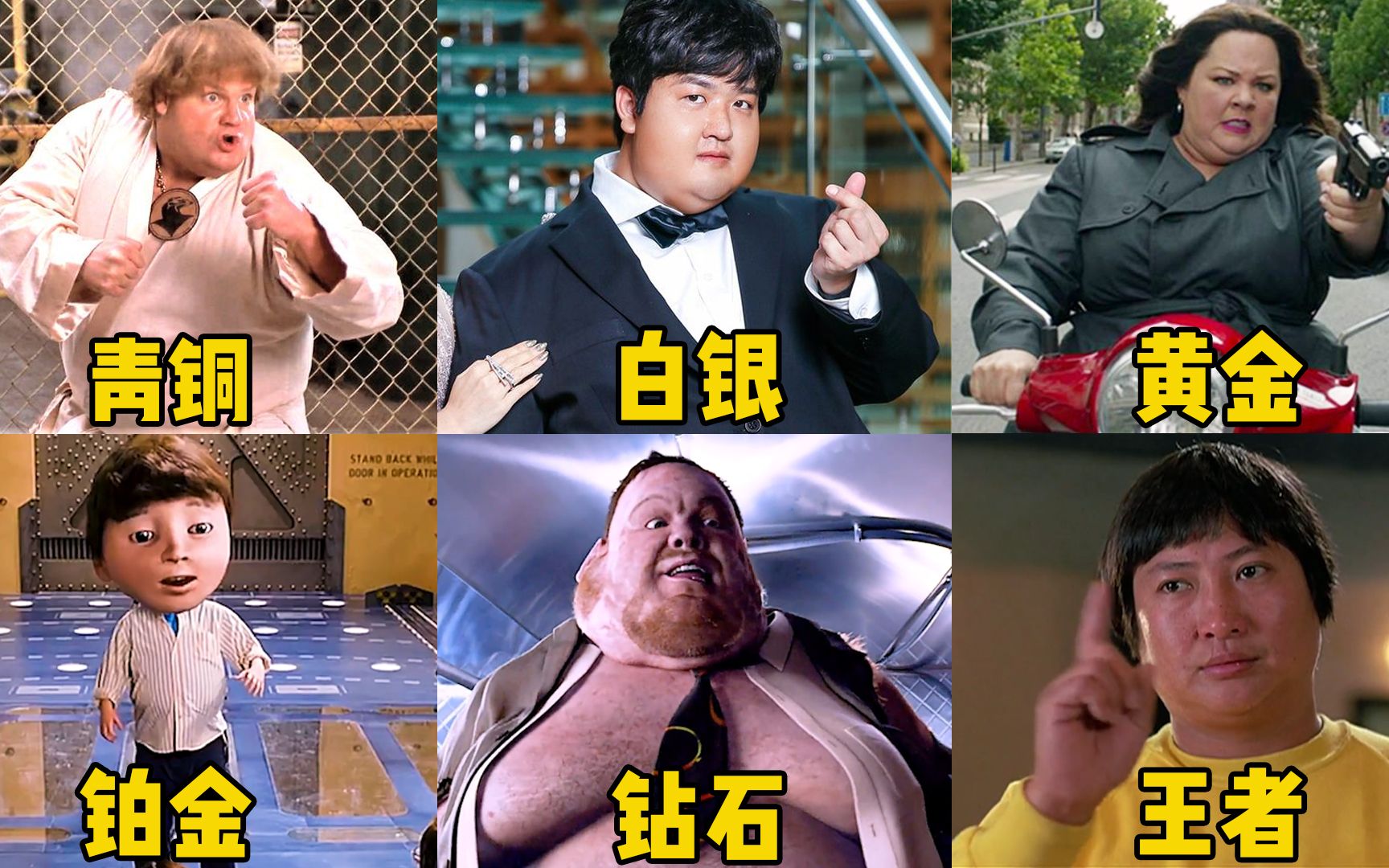 盘点电影里六位灵活的胖子,谁更厉害?胖嘟嘟的身材,敏捷的身手
