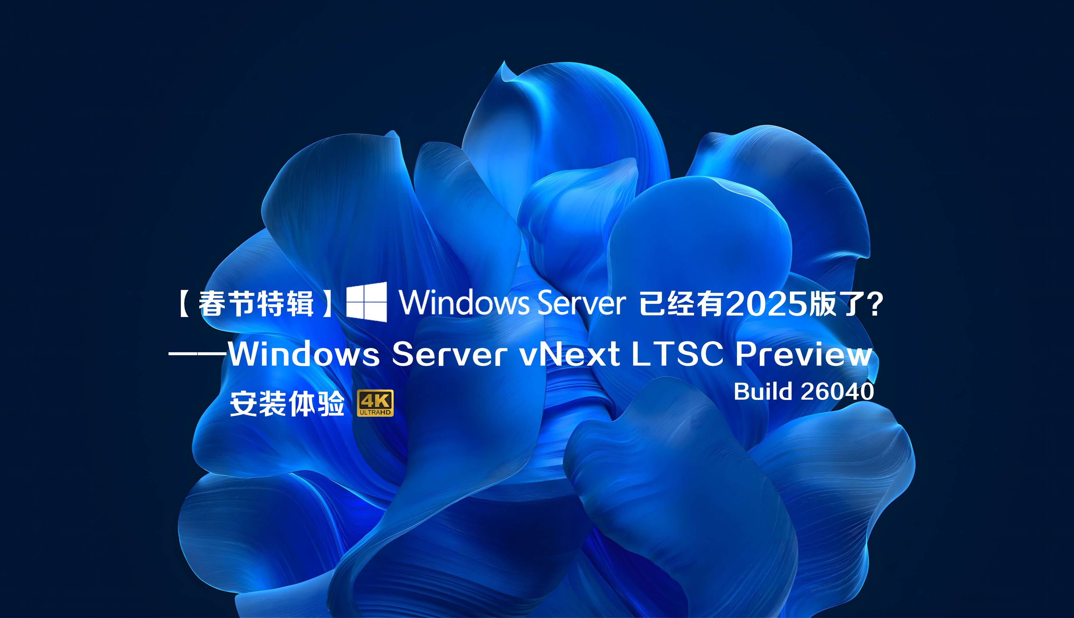 ...Server 已经有2025版了?——Windows Server vNext LTSC 安装体验