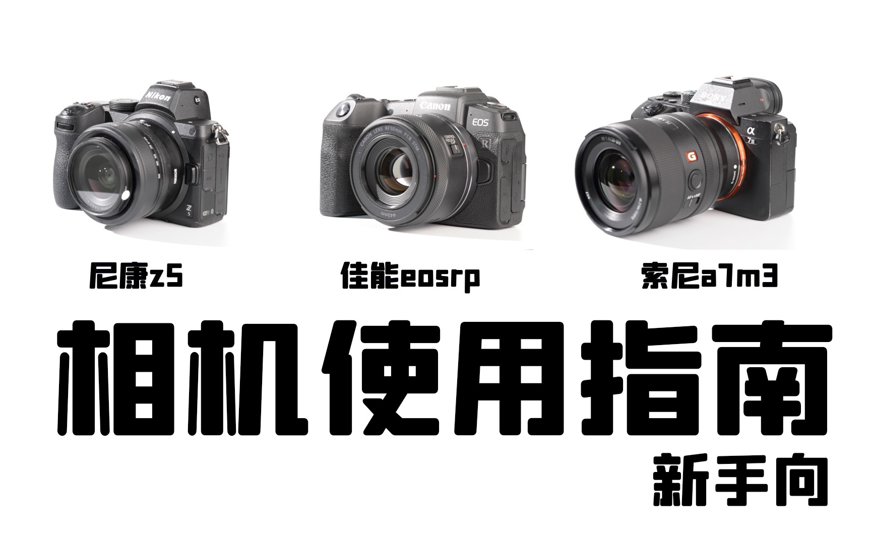【从零学摄影05期】相机使用入门教程 | 以尼康z5、佳能eosRP、索尼...