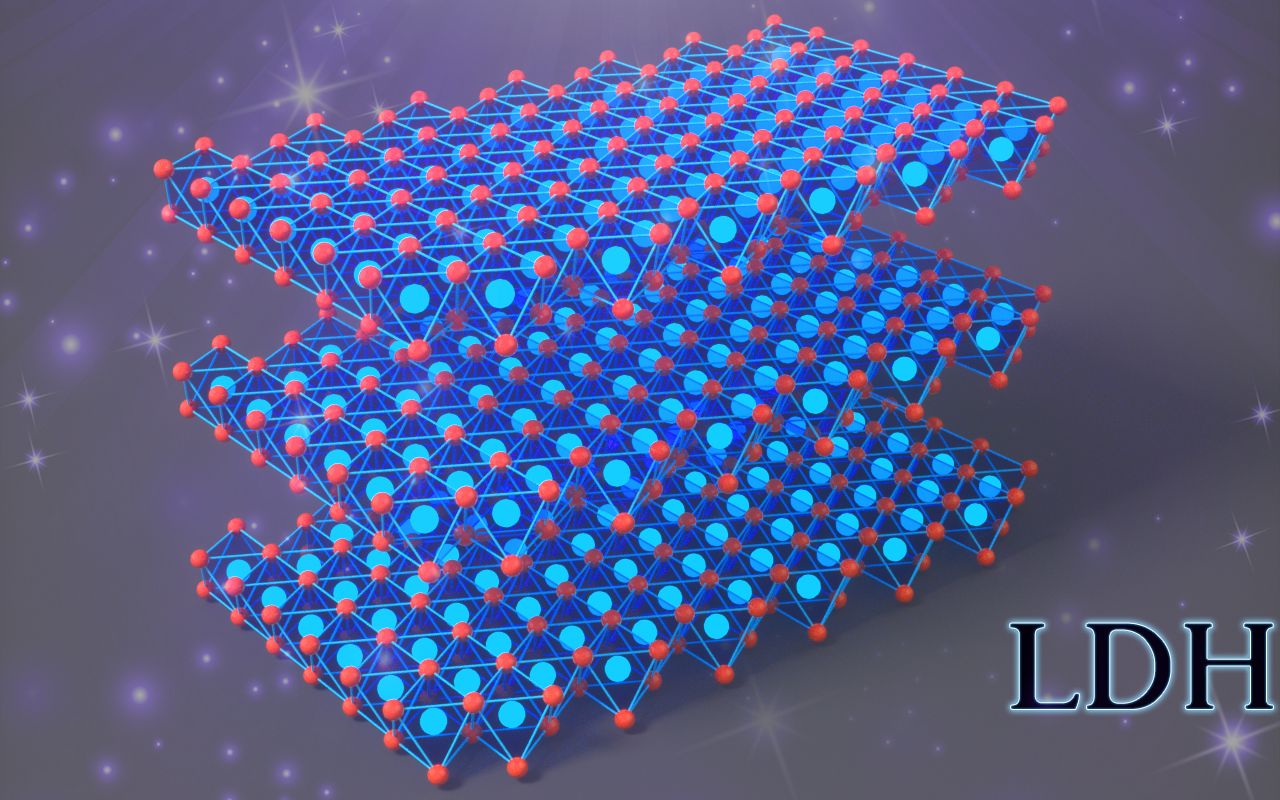 3D科研绘图教程|层状材料水滑石LDH的建模和渲染