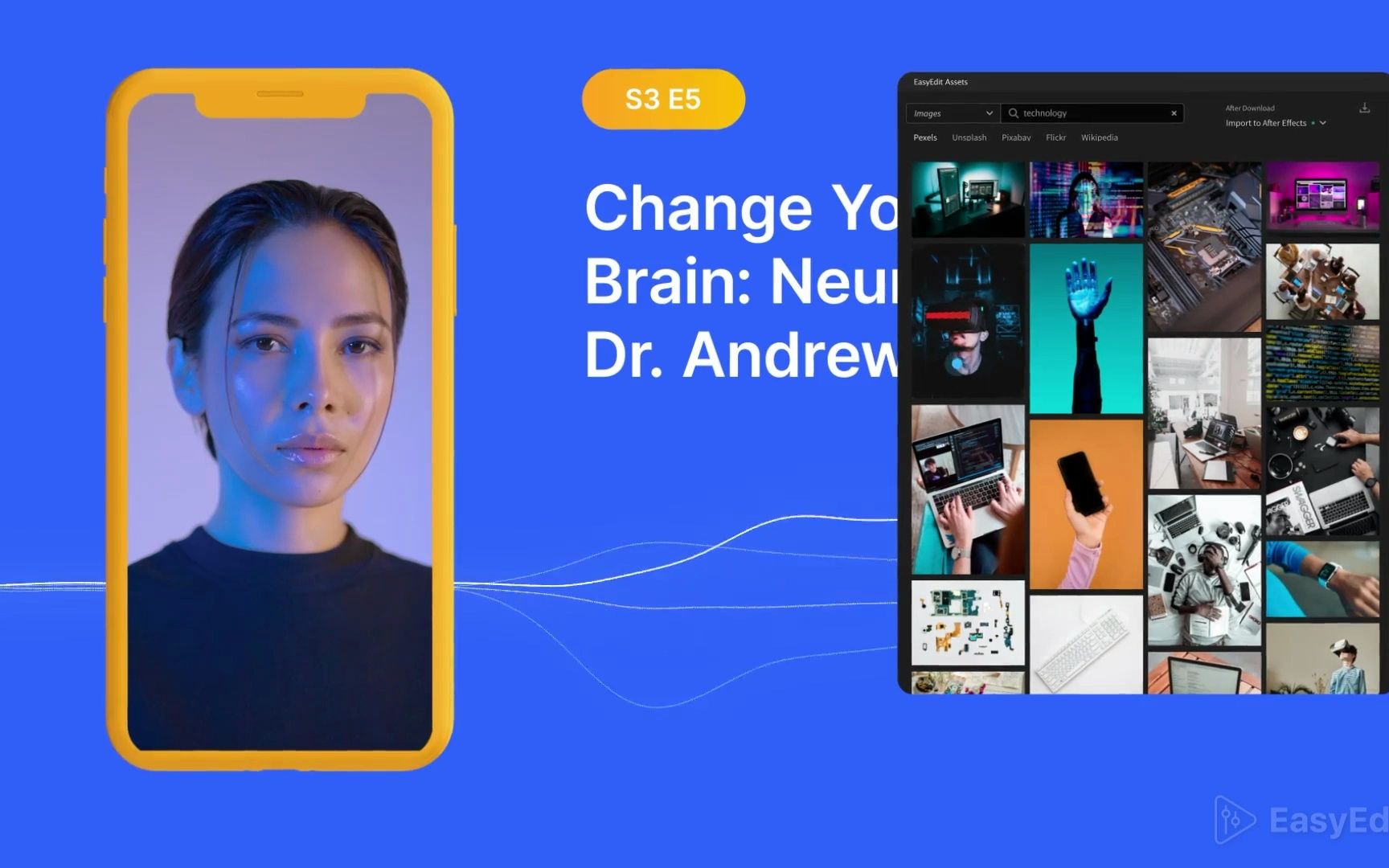 AE脚本-650个音频可视化海报封面歌词标题图形动画预设 Audio ...