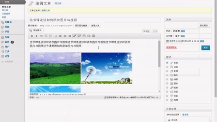 wordpress建站教程第六节:wordpress网站如何添加图片视频