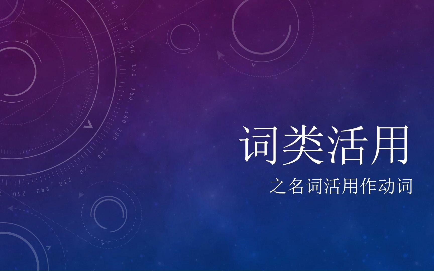 词类活用:名词活用动词