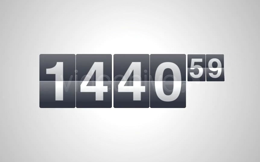 AE模板-3D时钟翻页模板文字翻页模板