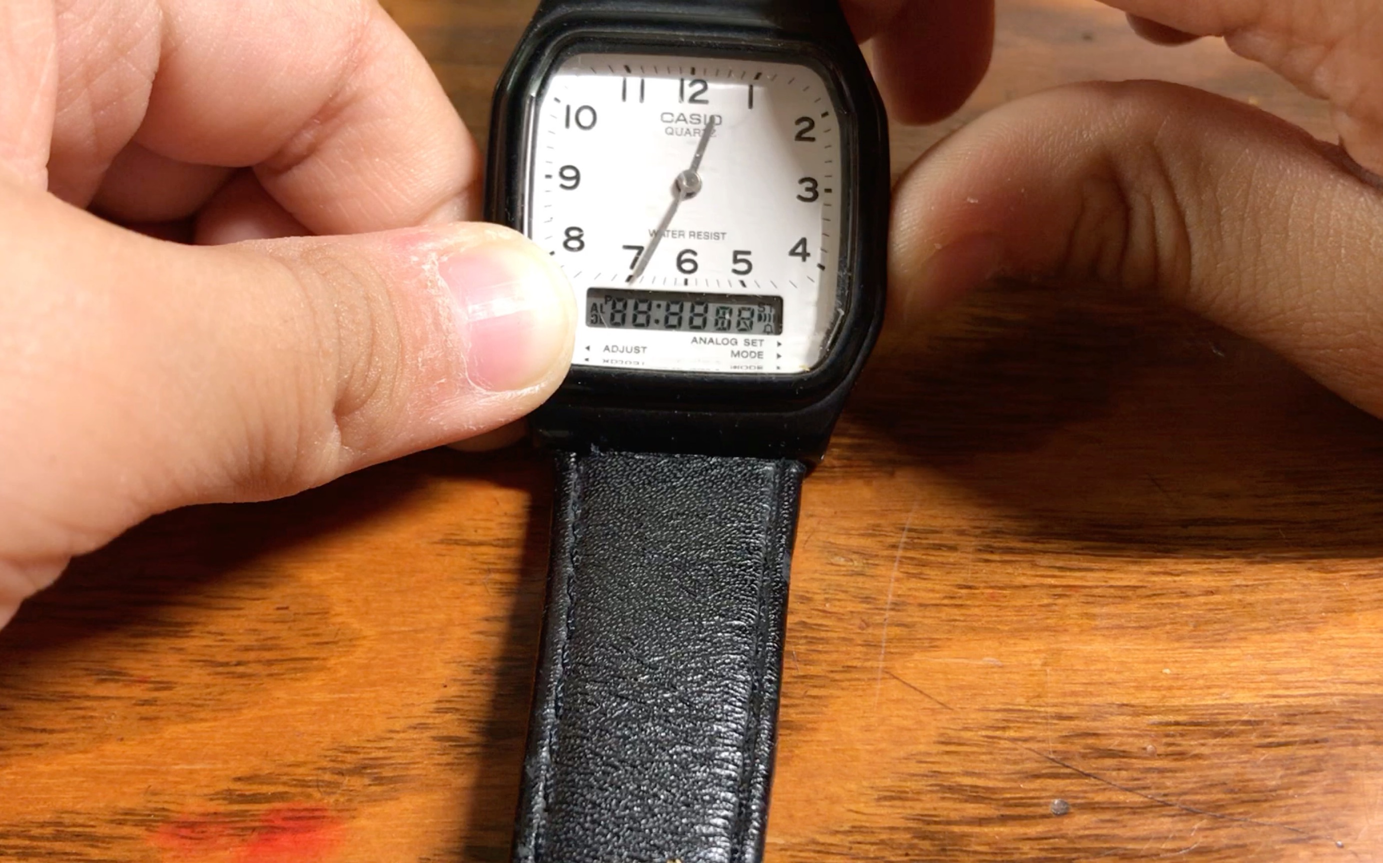 卡西欧手表⌚️介绍+换电池ߔ�ߪ�+调日期ߓ�+调时间