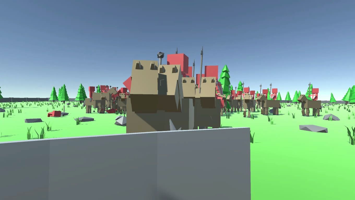 【方块战争模拟器】一对八十骑兵 低帧率作战