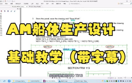AVEVA marine船体生产设计平面建模(带字幕)