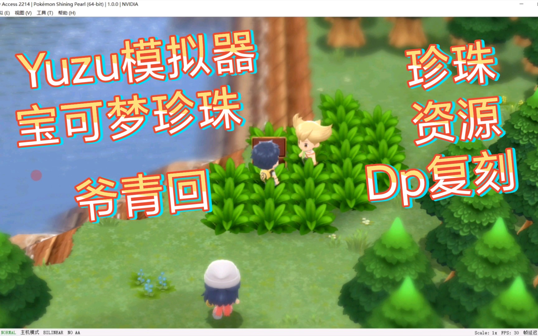 yuzu模拟器【宝可梦珍珠,pc珍珠测试,又删我视频】
