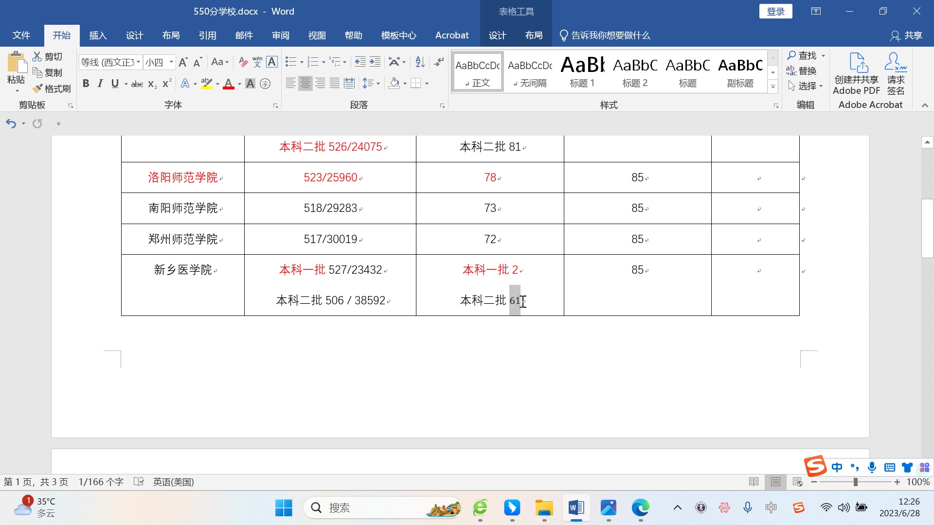 2023-6-28 高考志愿填报:如何确认是否能考上——位次+最低分差