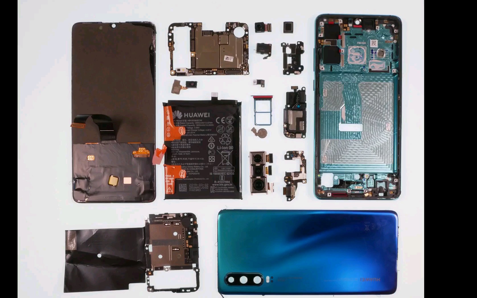 【旧匠拆】华为P30拆解