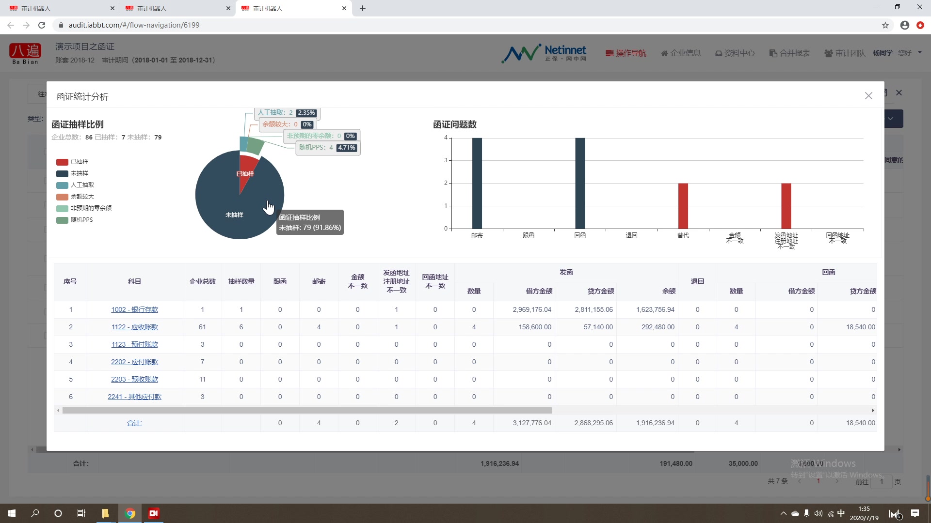 ...跟踪,回函实时统计,大幅提高函证效率并提供电子函证接口及部署服务