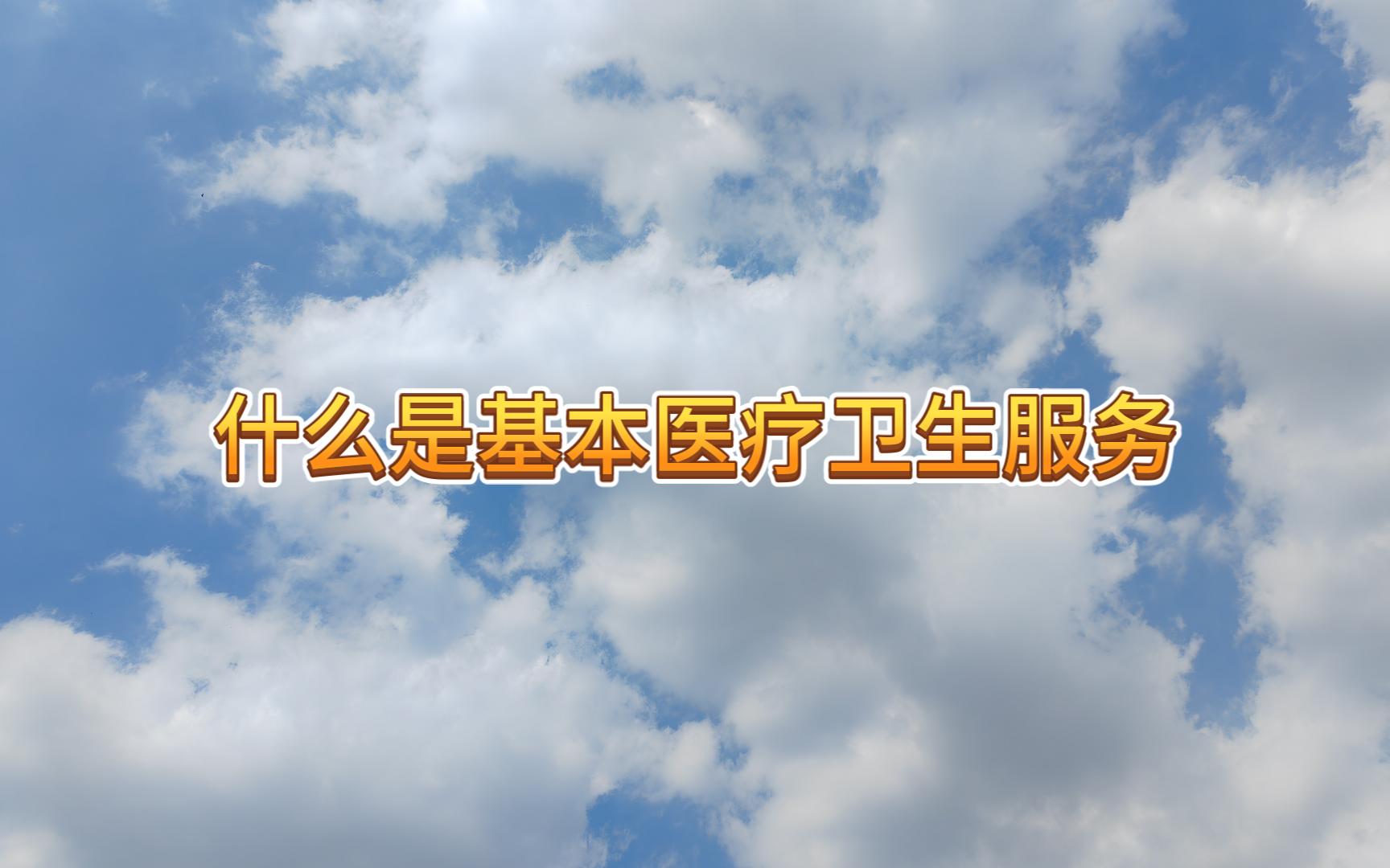 什么是基本医疗卫生服务