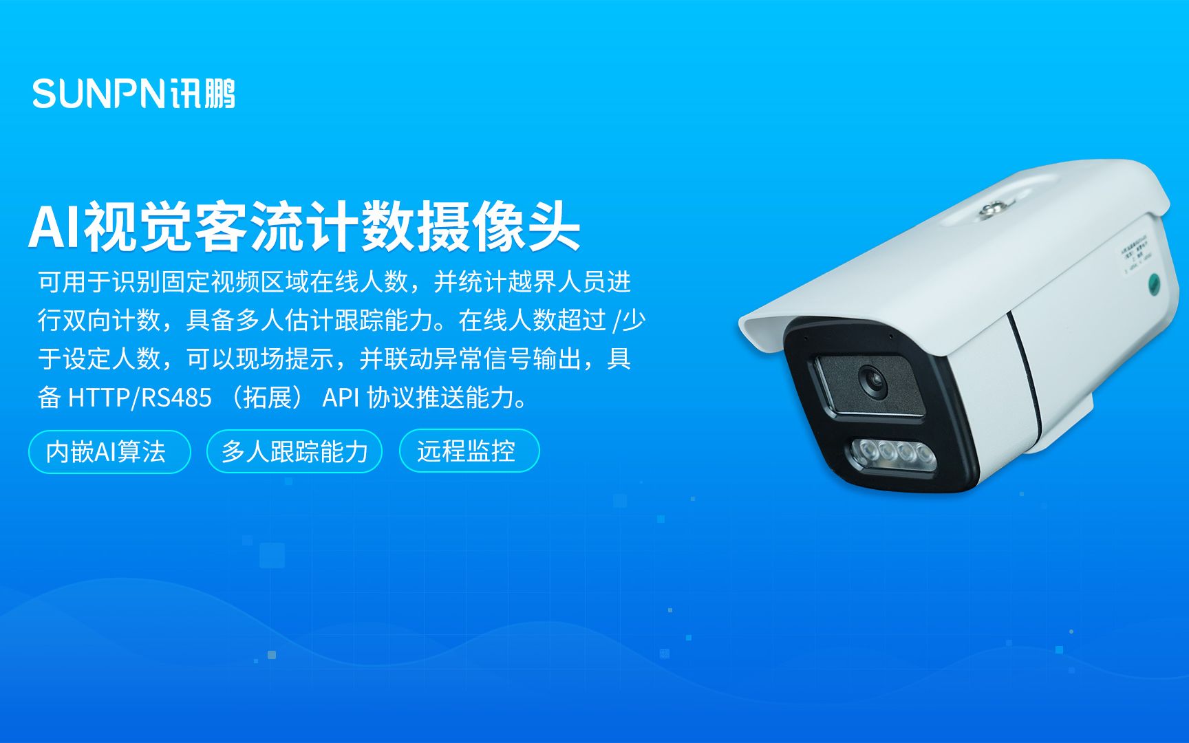 商场景区客流量统计器视觉识别摄像机