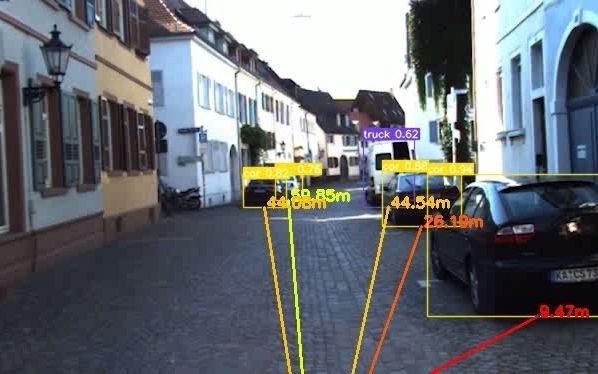 基于基准平面的单目目标测距