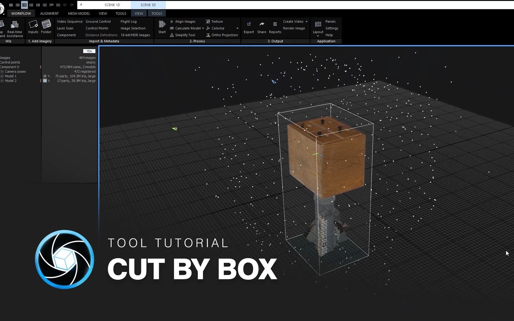 (Reality Capture教程)盒体裁剪-Cut by Box