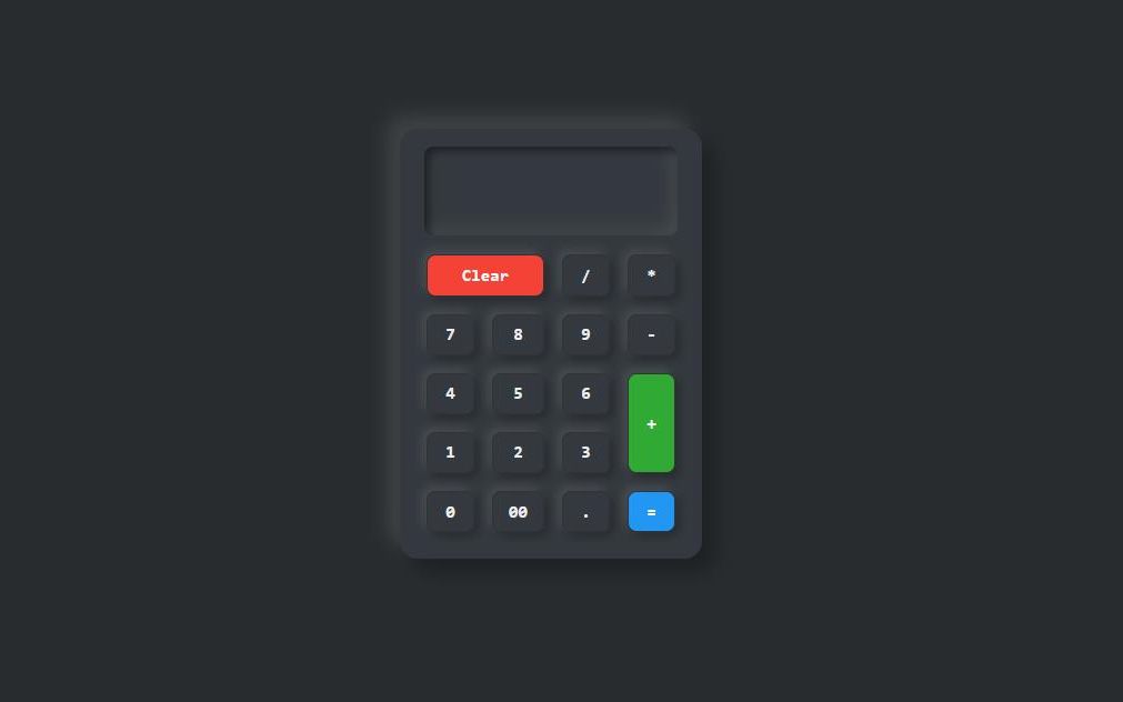 使用Html+CSS+Javascript 实现计算器|迷你项目|带黑暗模式的简单...