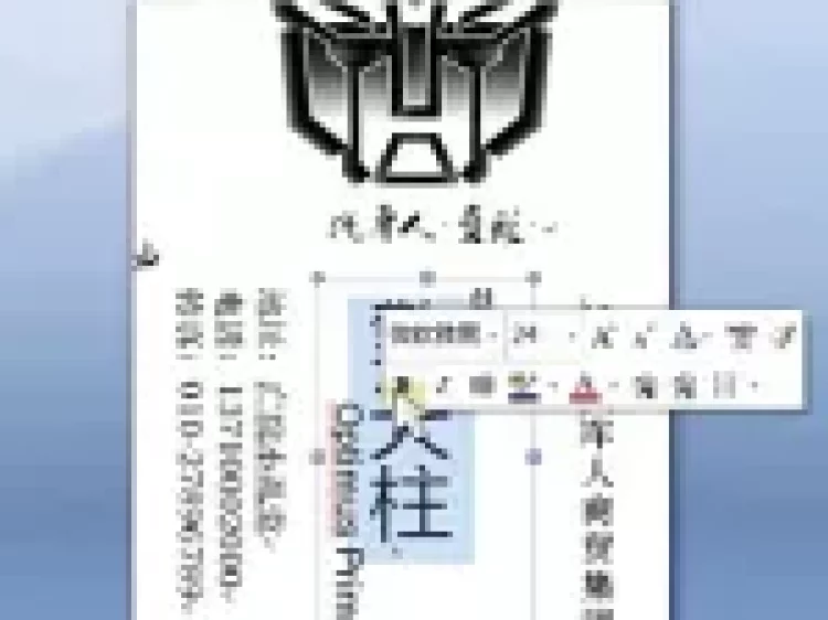 word2007教程-07字体