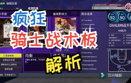 nba2K22 骑士战术本解析,战术推荐_单机游戏热门视频