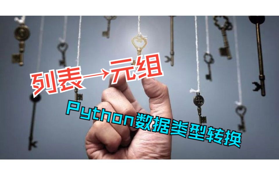 Python编程常用操作,数据类型转换之列表转元组