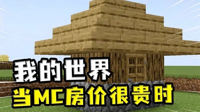 我的世界:当MC房价很贵,房子只有1平米大,进门只能靠活塞?