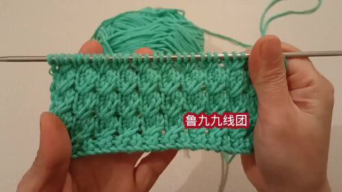 碧绿青翠的树叶花编织教程简单大方编织爸妈毛衣都好看