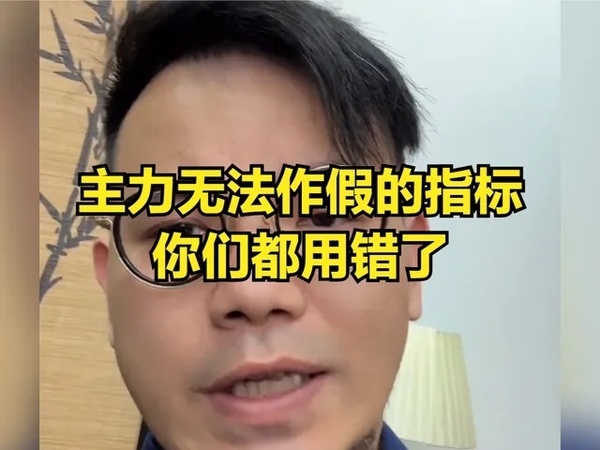 主力无法作假的指标