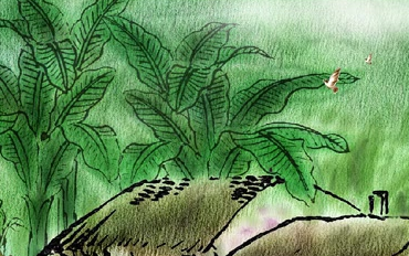 【动画】《古诗:过故人庄-孟浩然》-部编人教版六年级语文上册 YW06...