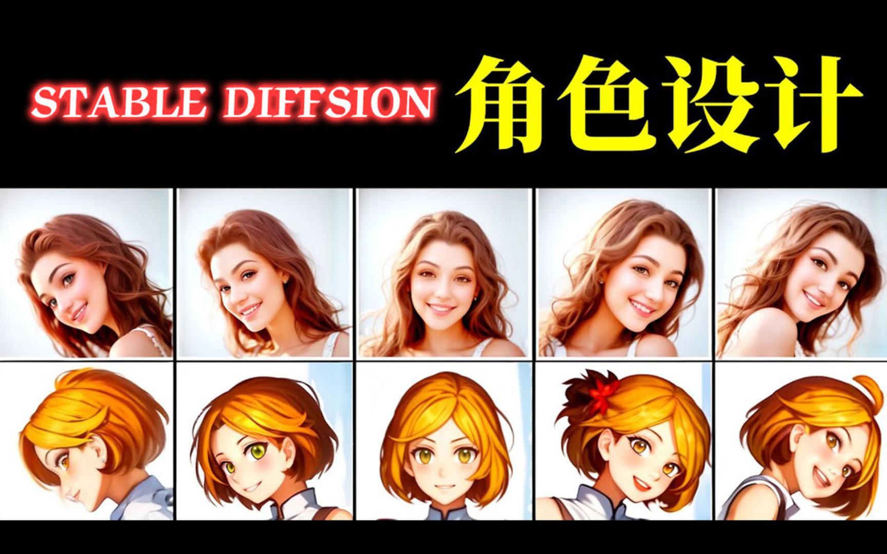 ...角色设计 用Controlnet分别在SD WEBUI中绘制多角度人像的方法