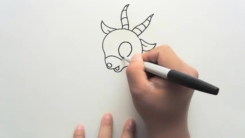 教你画十二生肖小羊的简笔画,闪耀的粉丝不活跃,做人就做羊品质