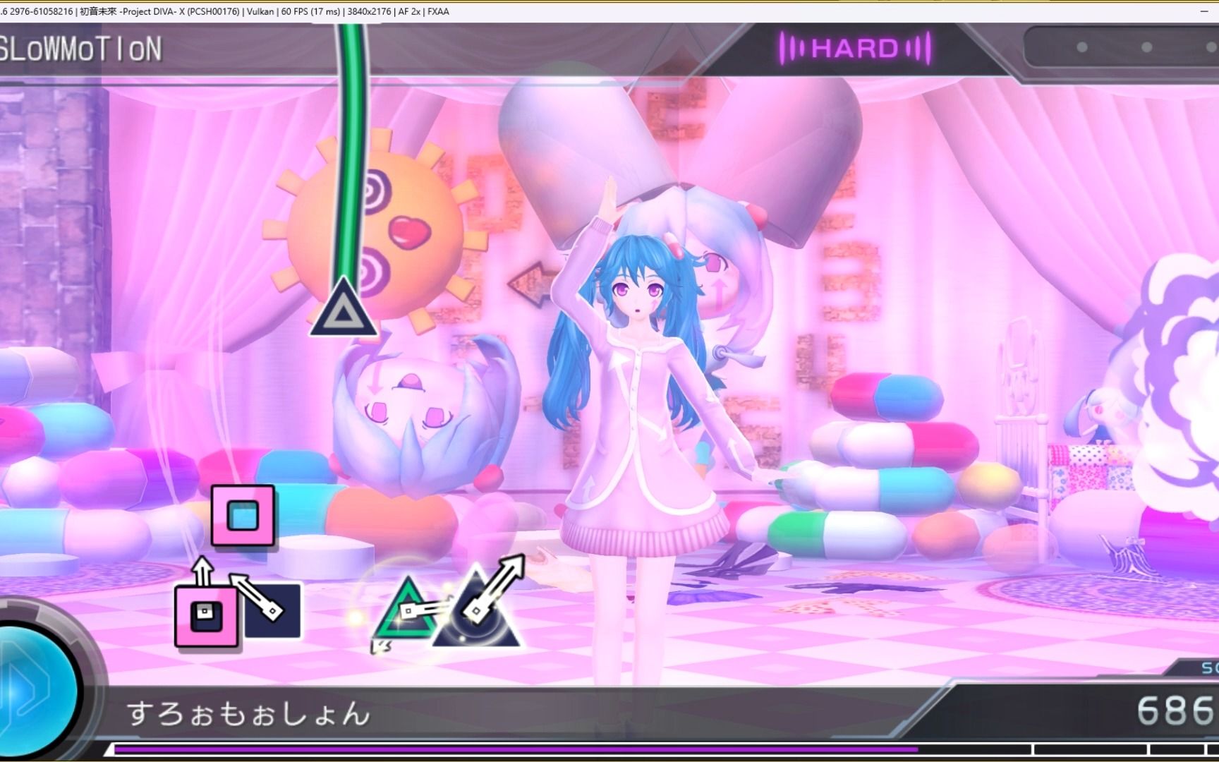 PSV模拟器畅玩歌姬计划X_自由模式_SloWMoTIoN