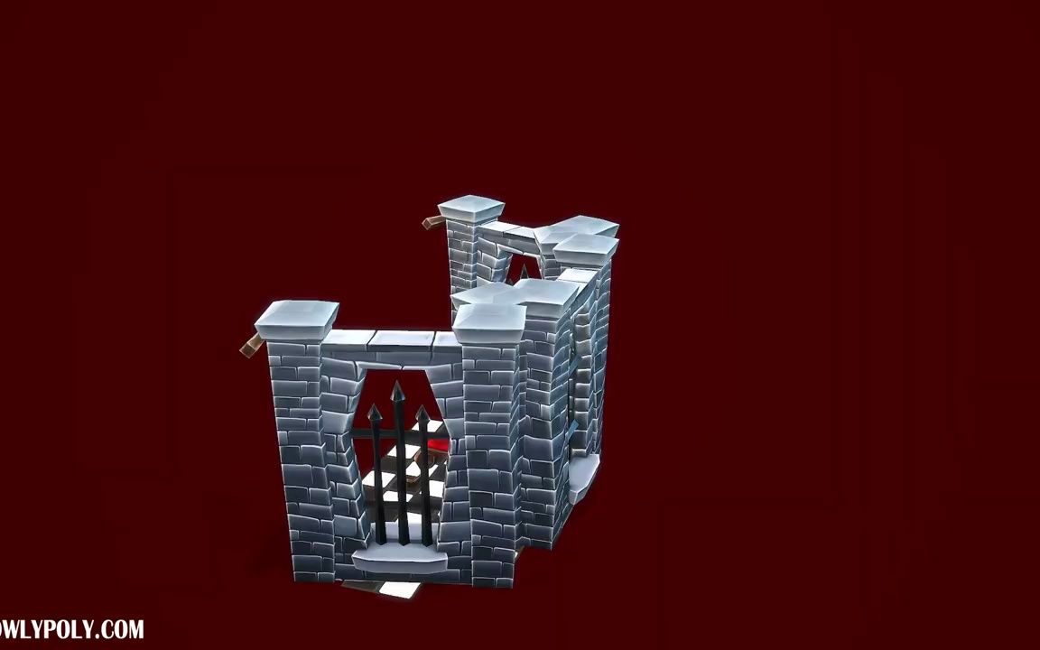 卡通简单FBX格式3D小房子种兽人族阵营建筑RTS 3D模型素材 ...