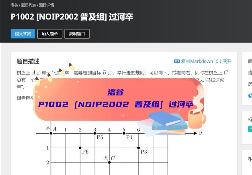 NOIP2002 普及组 过河卒