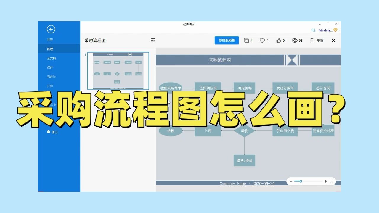 【亿图图示】采购流程图怎么画?