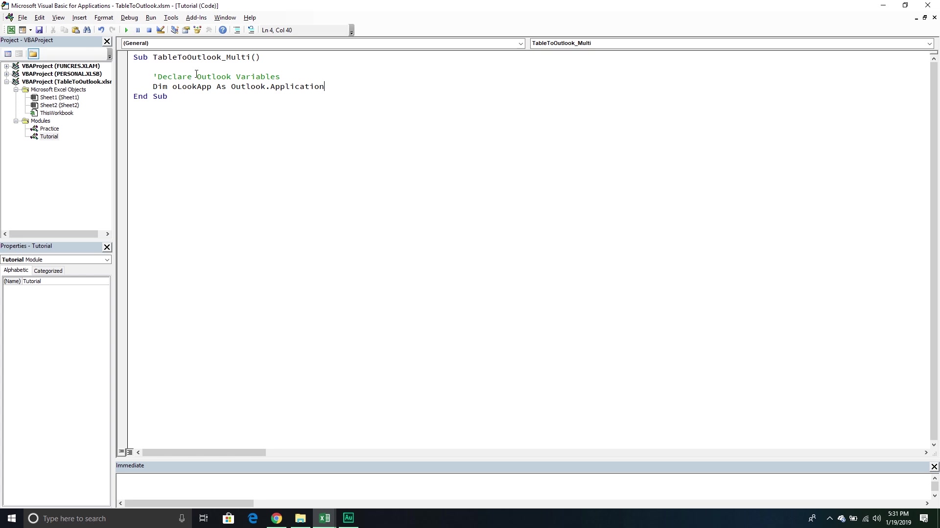 ...Copy A Single Excel Table and Multiple Tables To Outlook Using VBA