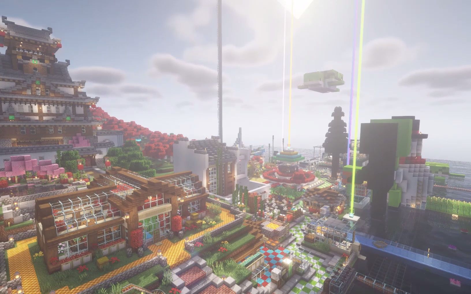 [我的世界] 华侨大学Minecraft服务器 | 第一周目结束建筑展示 | 1.19第二...