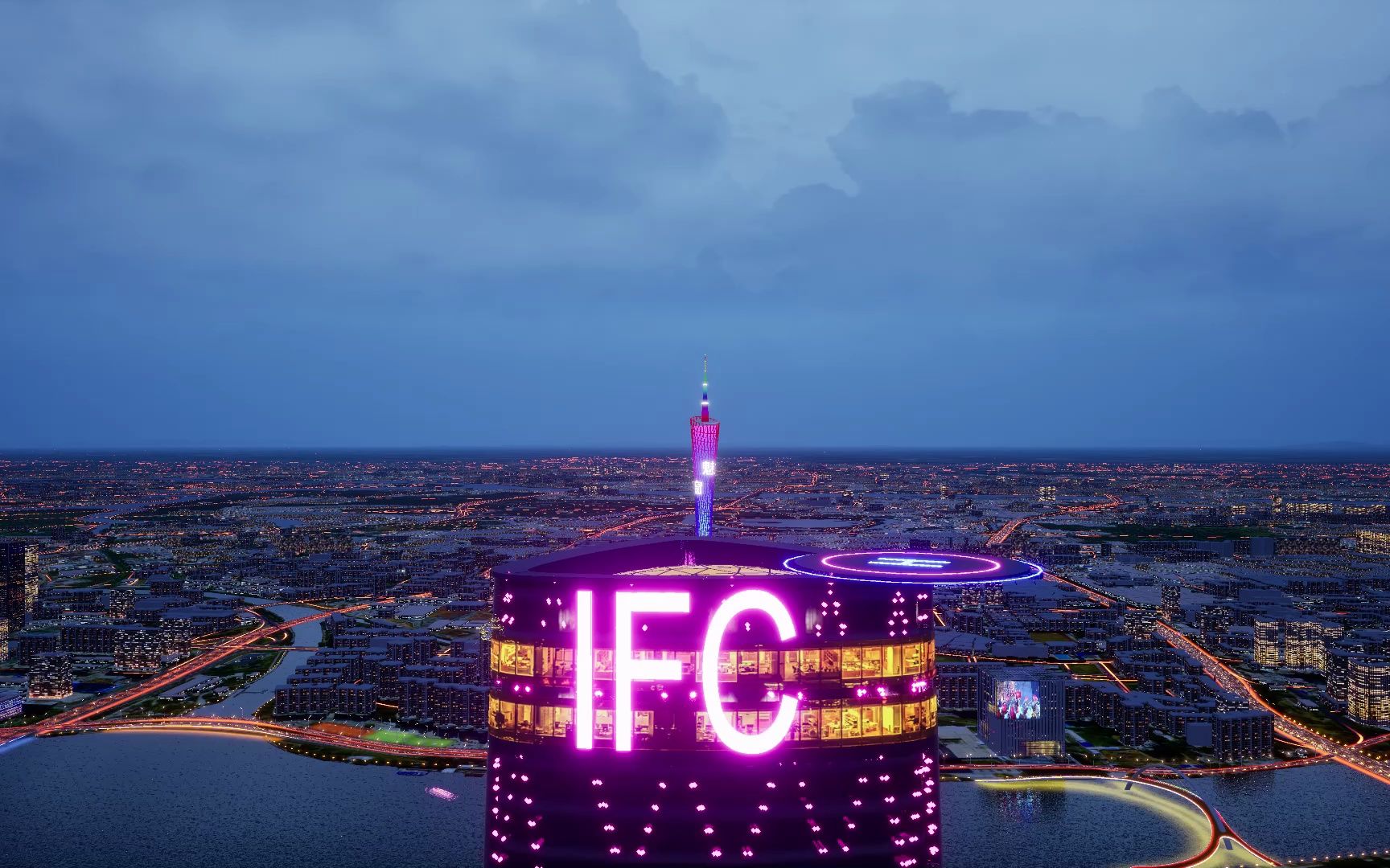 UE4 广州智慧城市样板,超大地产场景,可视化交互,提供场景试驾及工程...