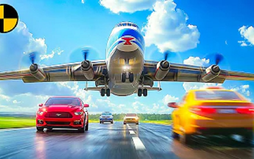 毁灭性的空难事故合集模拟——真实的加特林机枪 VS 各种汽车【...
