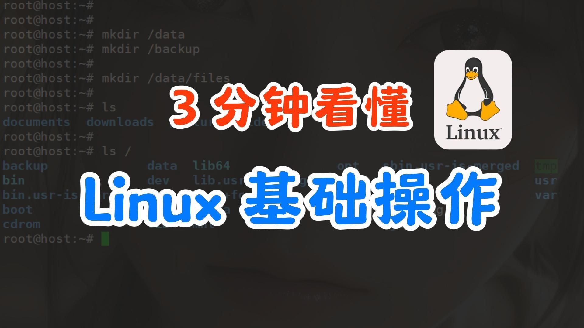 3 分钟看懂 Linux 基础操作