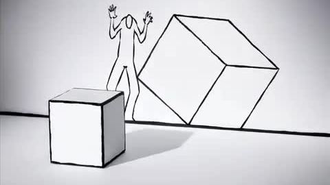 维度变奏创意动画 二维与三维的转换